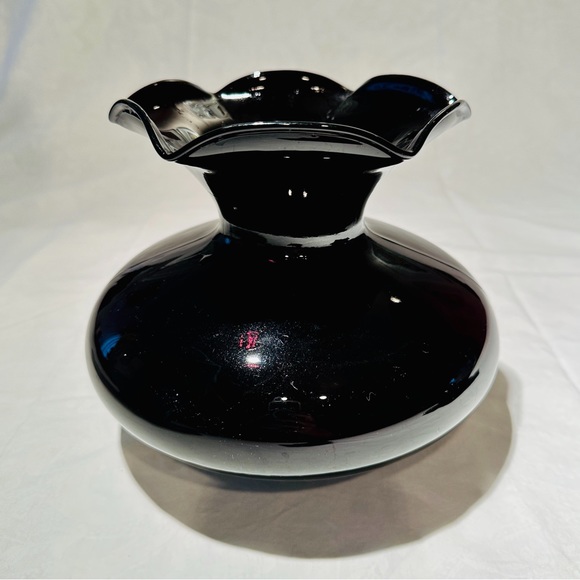 Accents | Vintage Depression Glass Black Purple Amethyst Large Spittoon ...